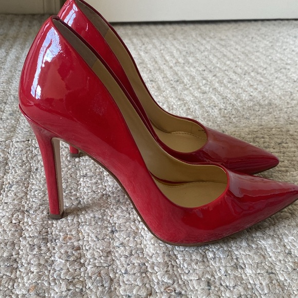 Jessica Simpson | Shoes | Jessica Simpson Red Patent Leather Heels ...